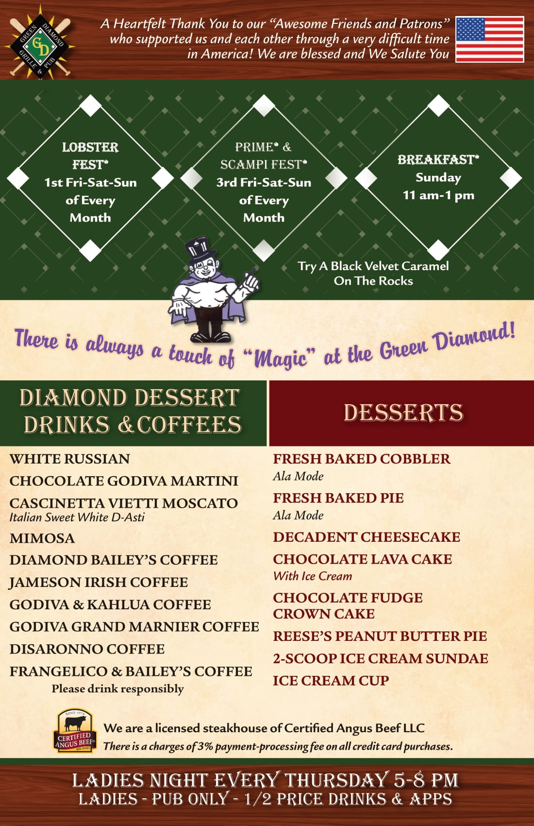 Welcome to the Green Diamond Grille & Pub - City of Barberton